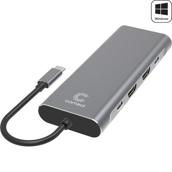 USB-C to Dual 4K HDMI Monitor 10 Port Dock