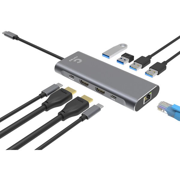 USB-C to Dual 4K HDMI Monitor 10 Port Dock