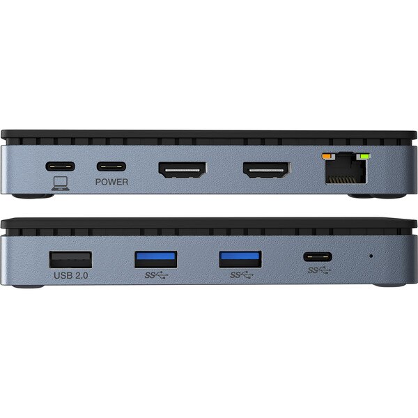 USB-C to Dual 4K HDMI Monitor 9 Port Docking Station