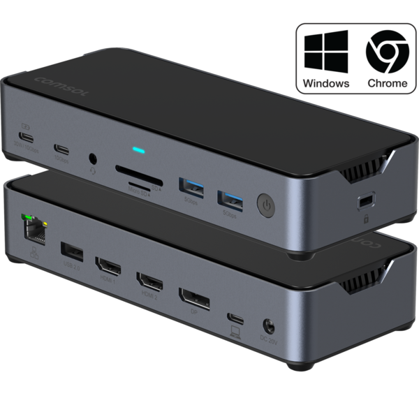 USB-C Triple HDMI/DP Monitor 14 Port Docking Station