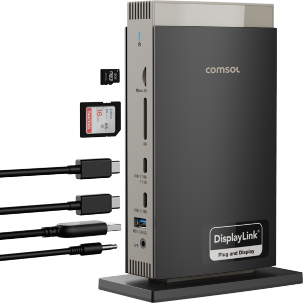 USB-C Universal Triple HDMI/DP Monitor 14 Port Docking Station